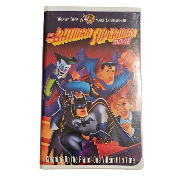 Batman | Media | The Batman Superman Movie 998 Vhs Clamshell Editiondc Comics Warner Bros | Poshmark